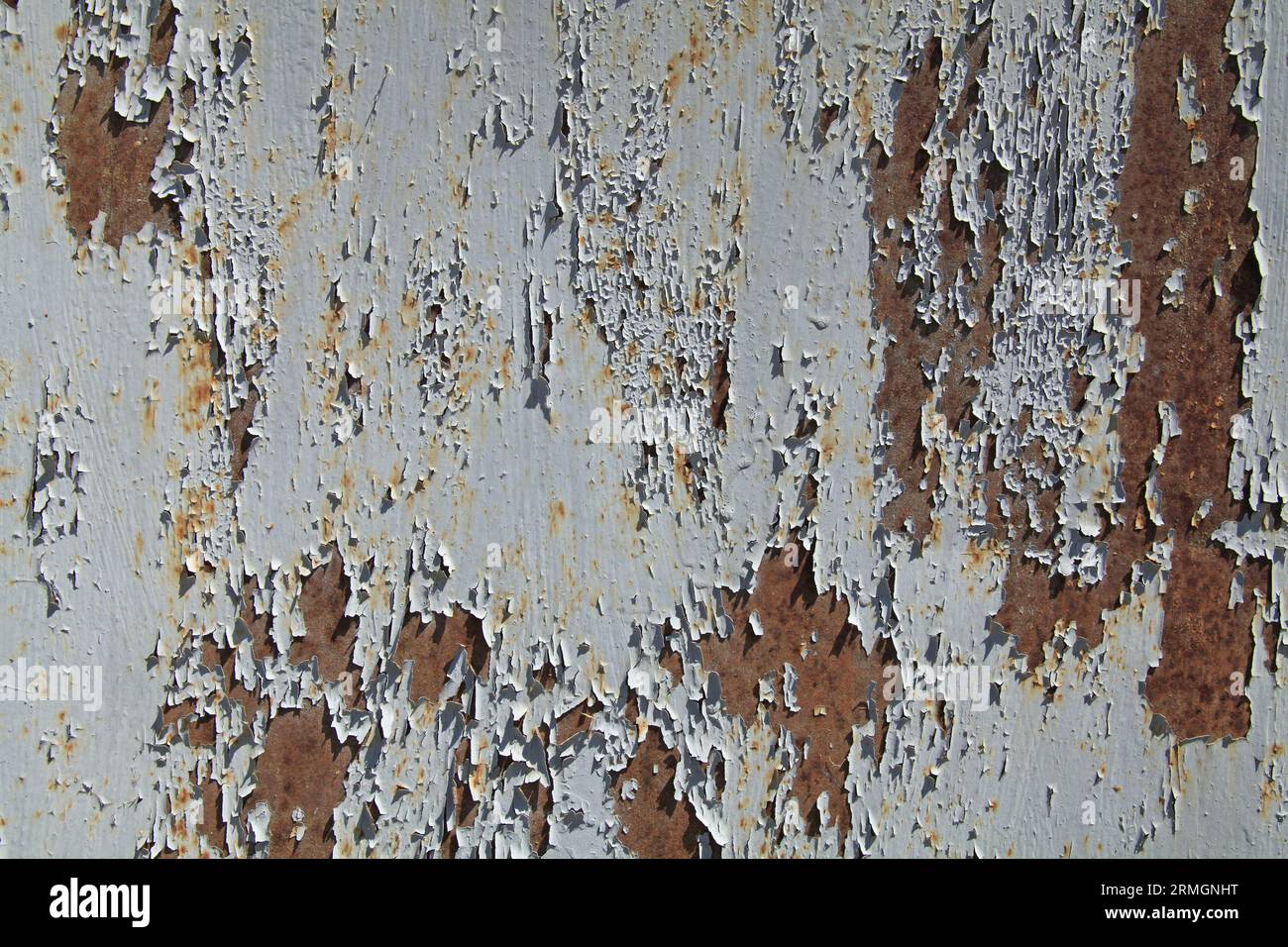 Grey metallic wall, background. Mangy surface with peeling and cracked ...
