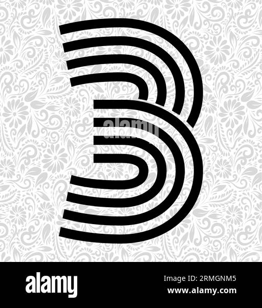 Number 3 Latter Art, Alphabet Letter Design, Alphabet Letter ...