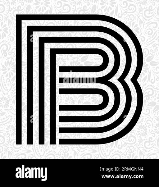 Alphabet Letter B, Alphabet Letter Design, Alphabet Letter illustration ...