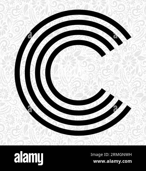 Alphabet Letter C, Alphabet Letter Design, Alphabet Letter illustration ...