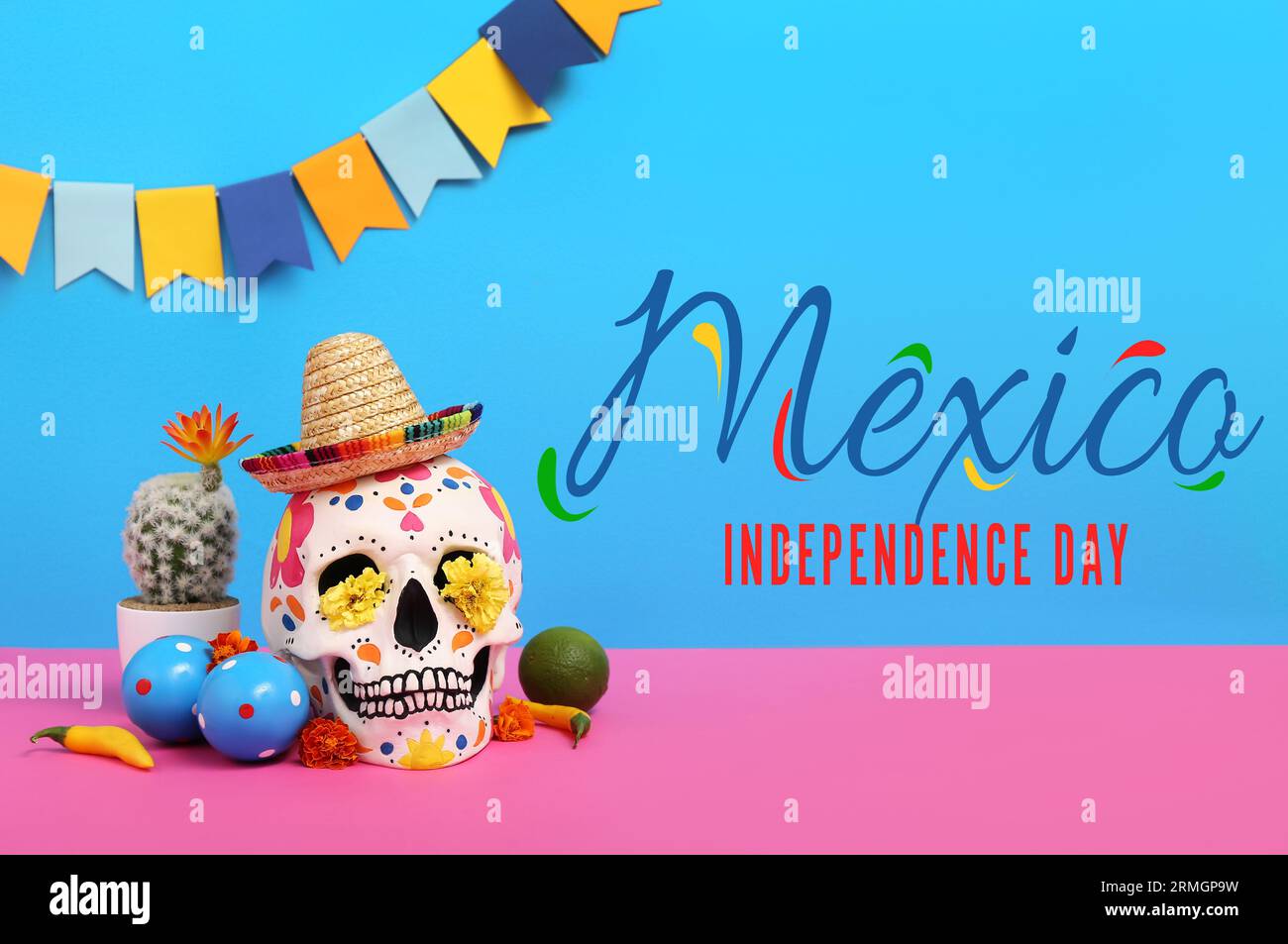 Viva mexico cactus maracas hi-res stock photography and images - Alamy