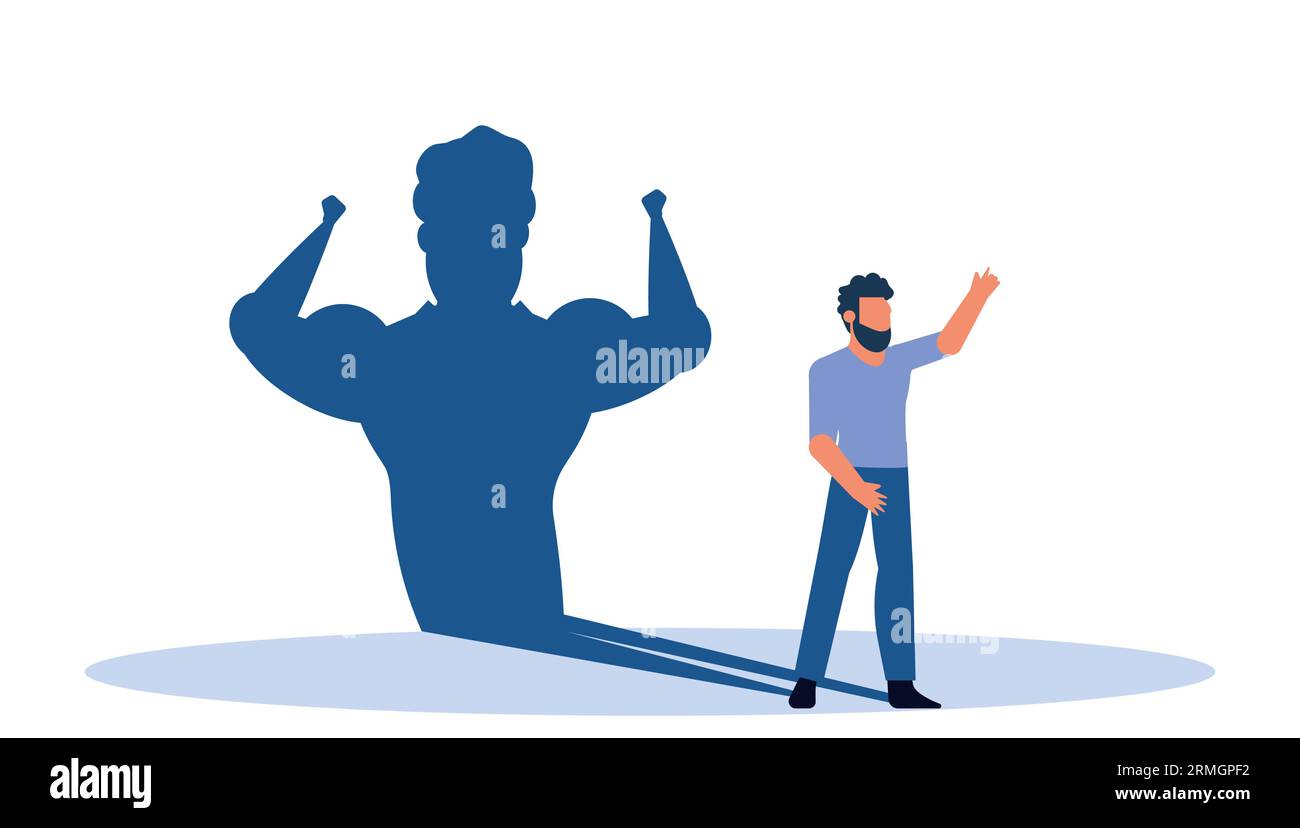 Business ambition leader man vector illustration concept. Superman cape ...