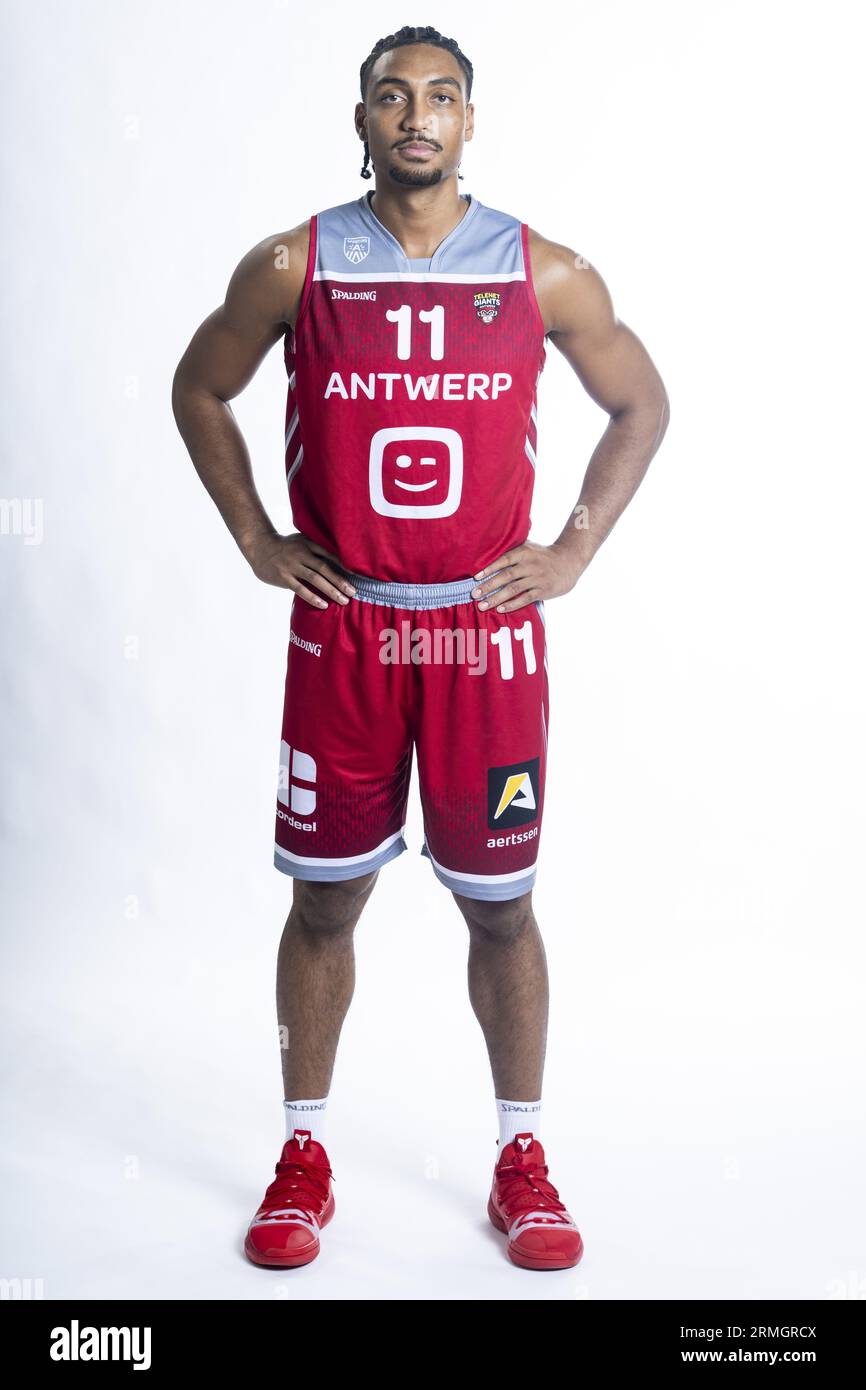 Antwerp, Belgium. 28th Aug, 2023. Antwerp's Justice Sueing poses at a ...