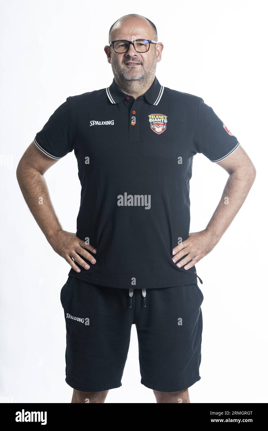 Antwerp, Belgium. 28th Aug, 2023. Antwerp's head coach Ivica Skelin ...