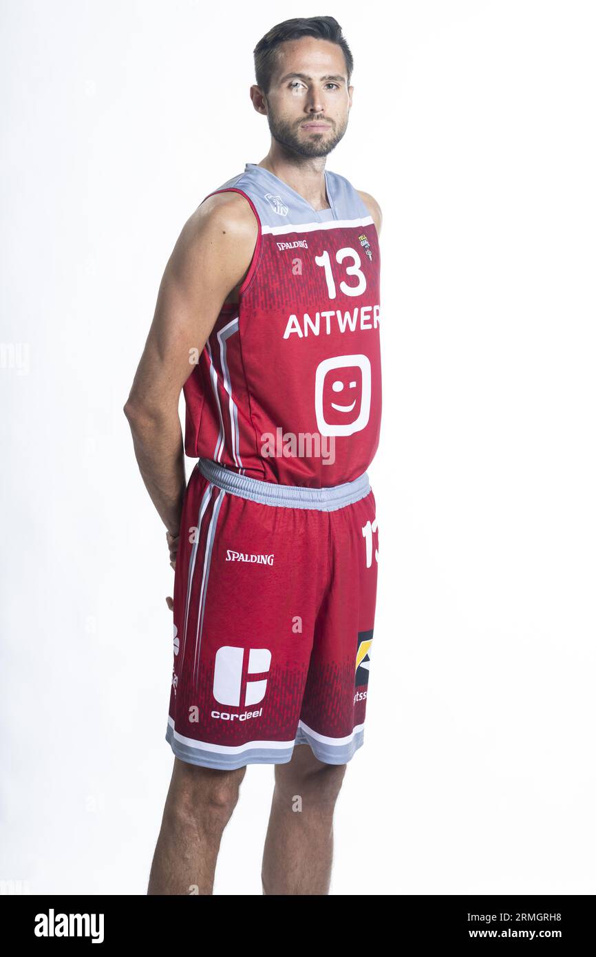 Antwerp, Belgium. 28th Aug, 2023. Antwerp's Yoeri Schoepen poses at a ...