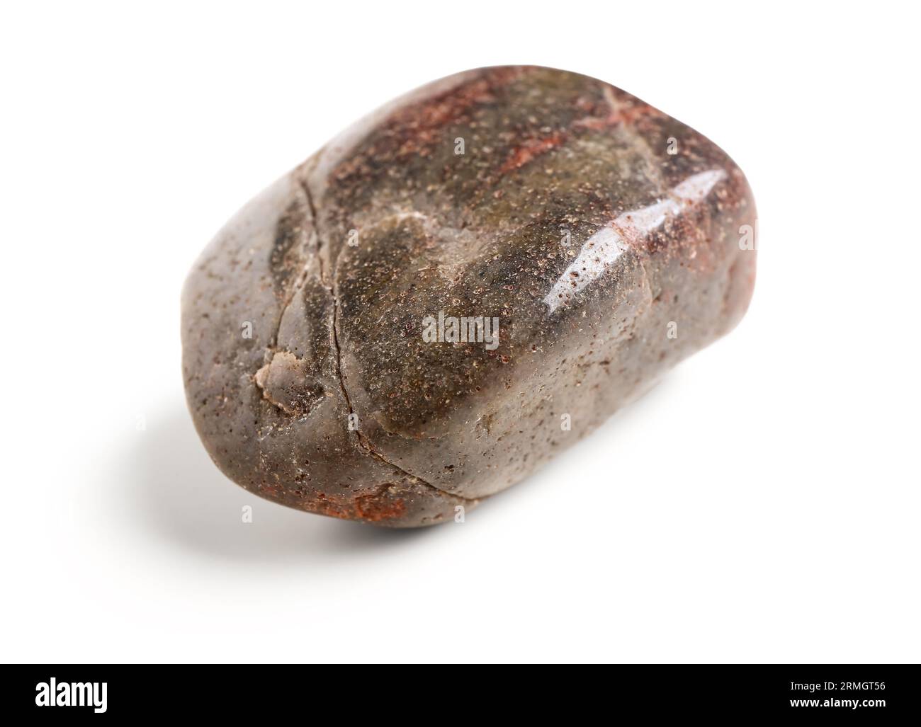 Brown pebble stone on white background Stock Photo - Alamy