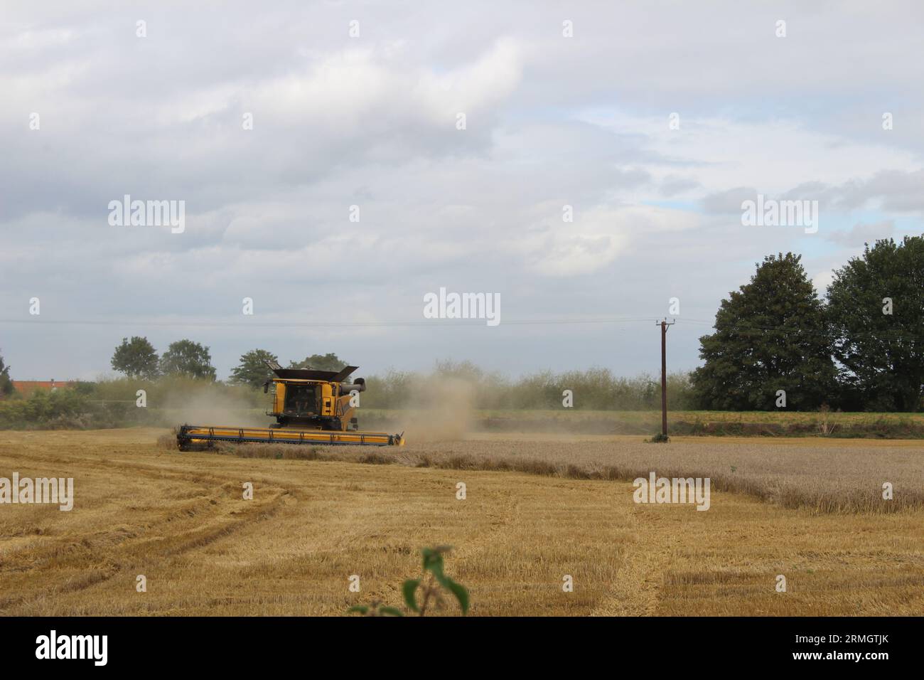 Farmland near Airmyn near Boothferry bridge in the East Riding of ...