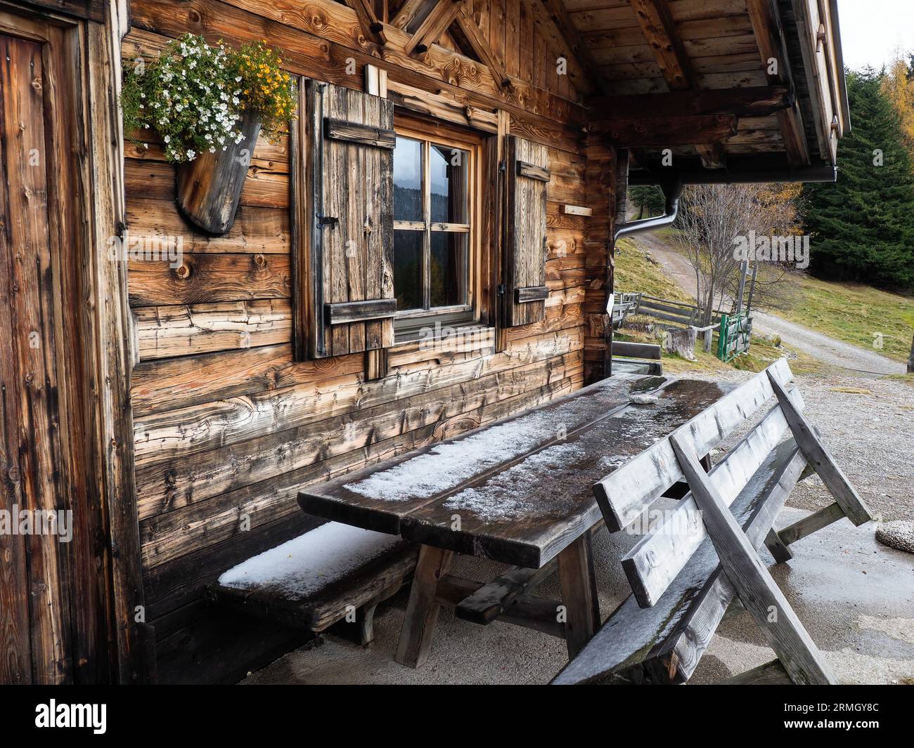 Typical old alpine timber hi-res stock photography and images - Alamy