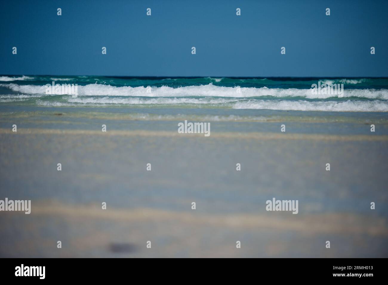 Stunning view from Mnemba beach in Zanzibar to the Indian Ocean Stock ...