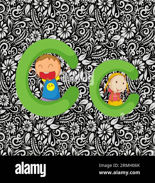 Alphabet Letter C, Alphabet Letter Design, Alphabet Letter illustration ...