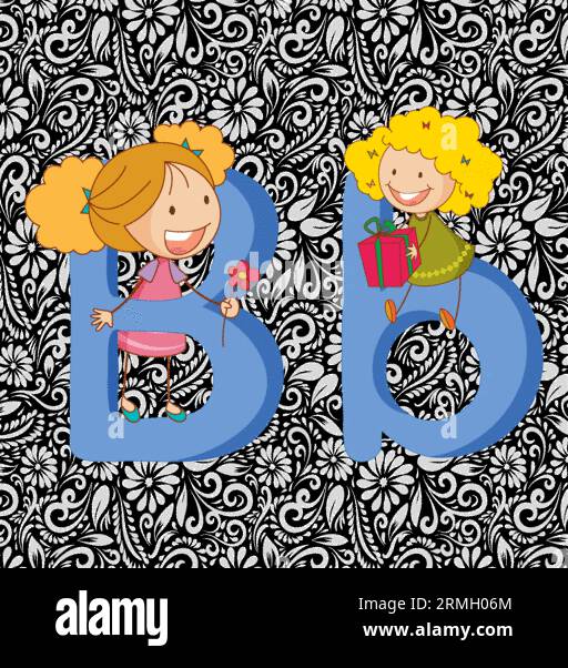 Alphabet Letter B, Alphabet Letter Design, Alphabet Letter illustration ...