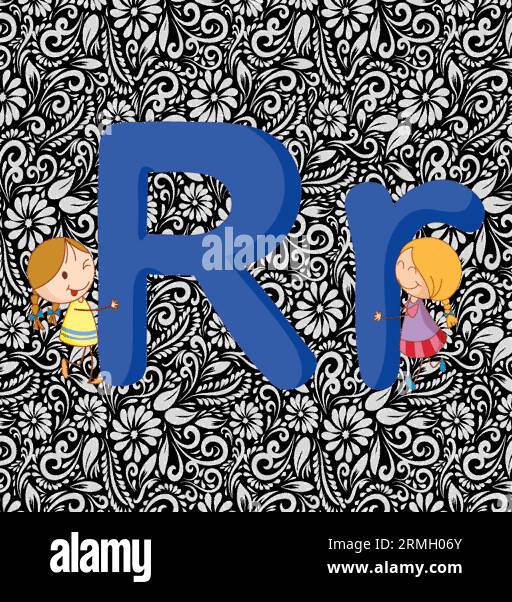 Alphabet Letter R, Alphabet Letter Design, Alphabet Letter illustration ...