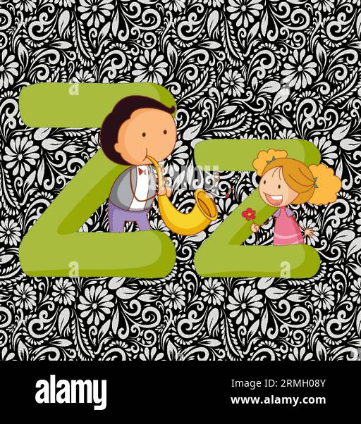 Alphabet Letter Z, Alphabet Letter Design, Alphabet Letter illustration ...