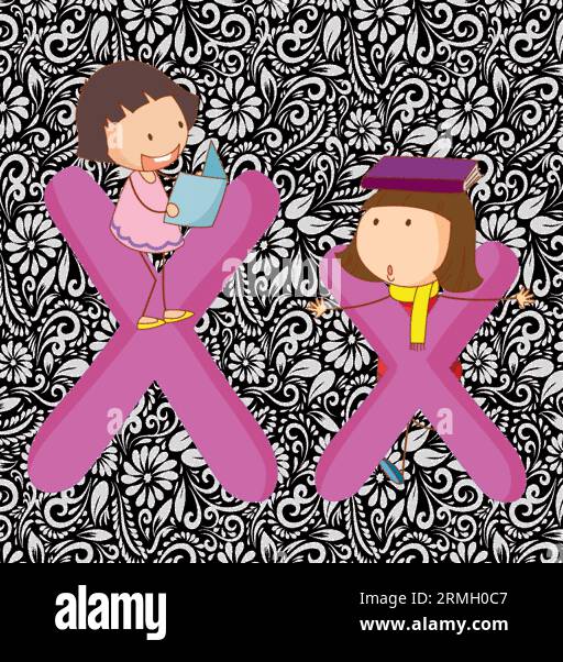 Alphabet Letter X, Alphabet Letter Design, Alphabet Letter illustration ...