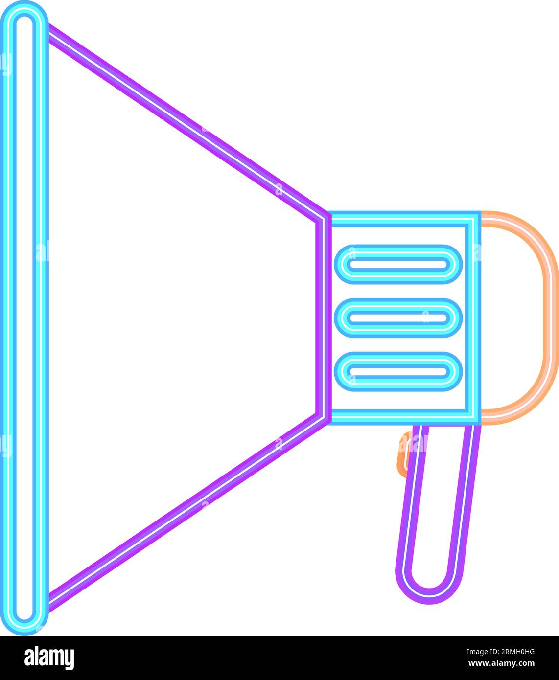 neon megaphone icon Stock Vector Image & Art - Alamy