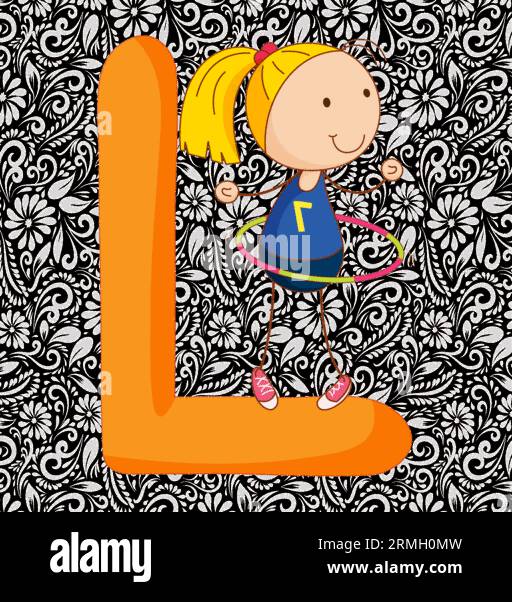 Alphabet Letter L, Alphabet Letter Design, Alphabet Letter illustration ...