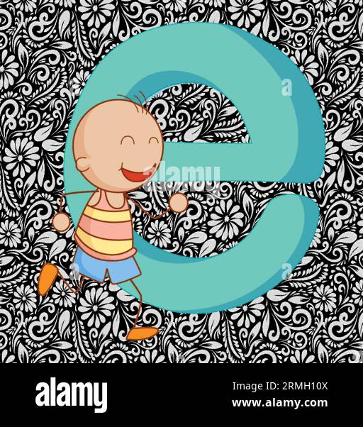 Alphabet Small Letter E , Alphabet Letter Design, Alphabet Letter ...