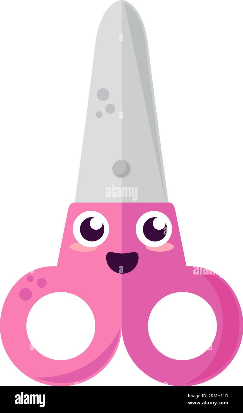 kawaii school scissors Stock Vector Image & Art - Alamy
