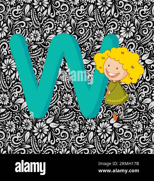 Alphabet Small Letter W , Alphabet Letter Design, Alphabet Letter ...