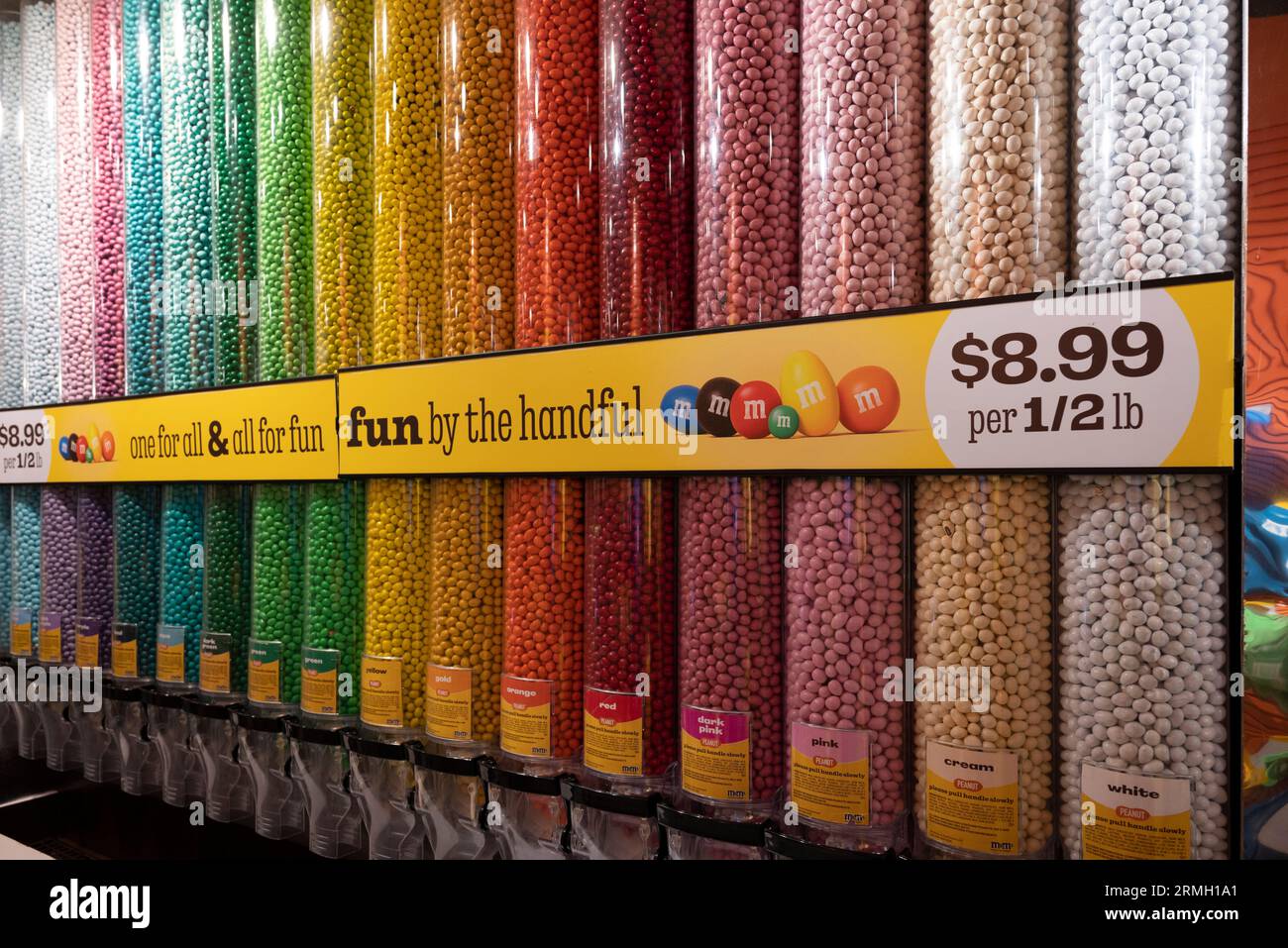 The M&M's World store in NYC is a colorful and immersive retail ...