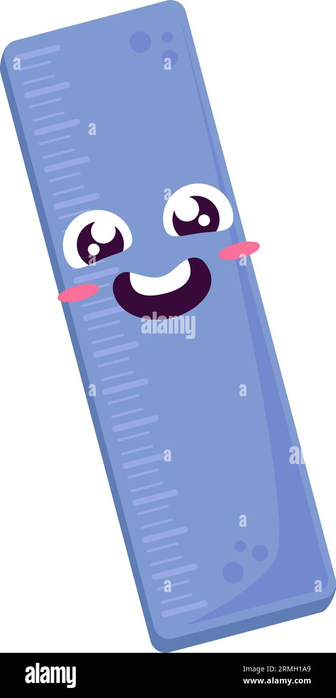 kawaii school ruler Stock Vector Image & Art - Alamy