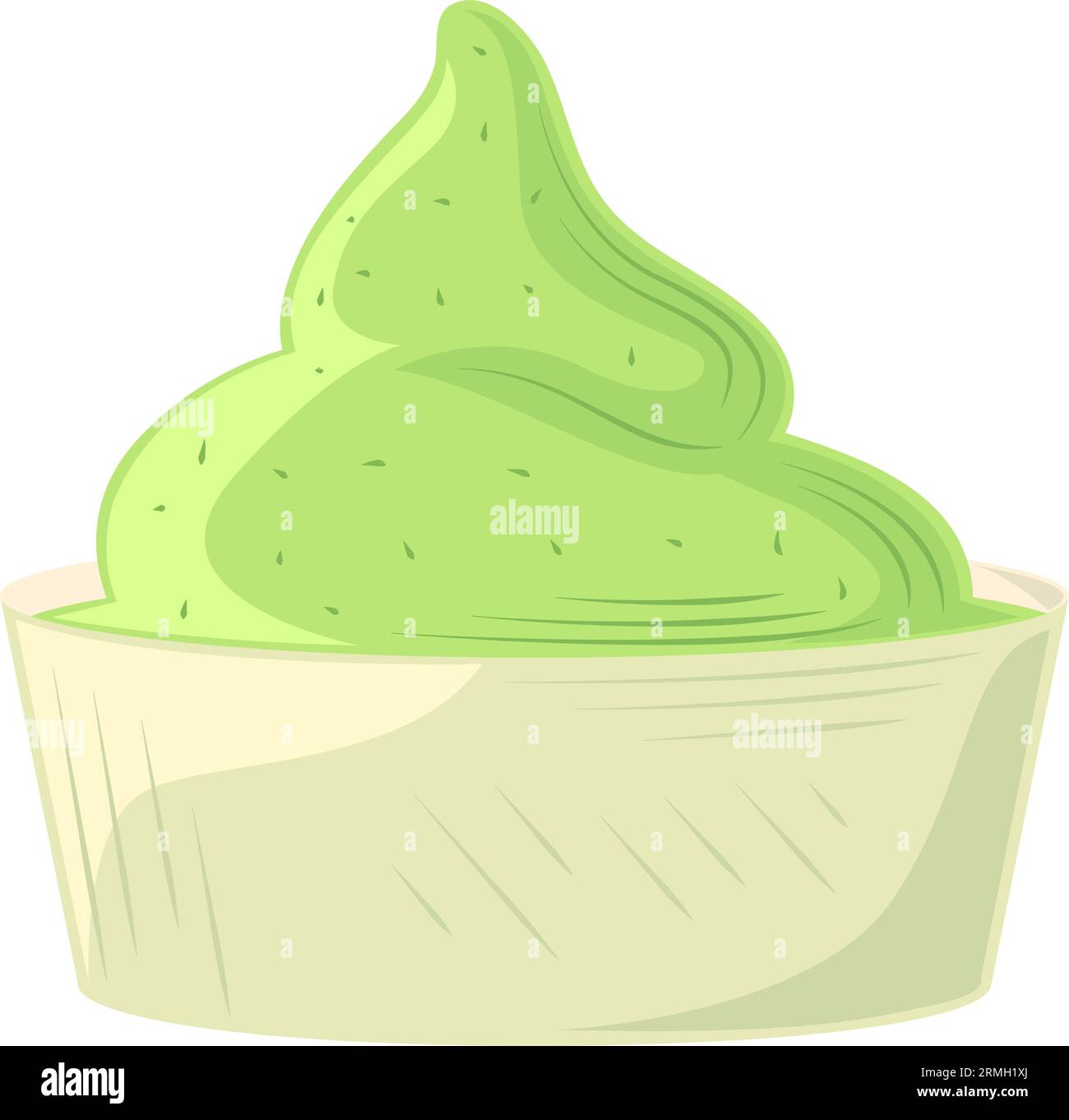 matcha ice cream Stock Vector Image & Art - Alamy
