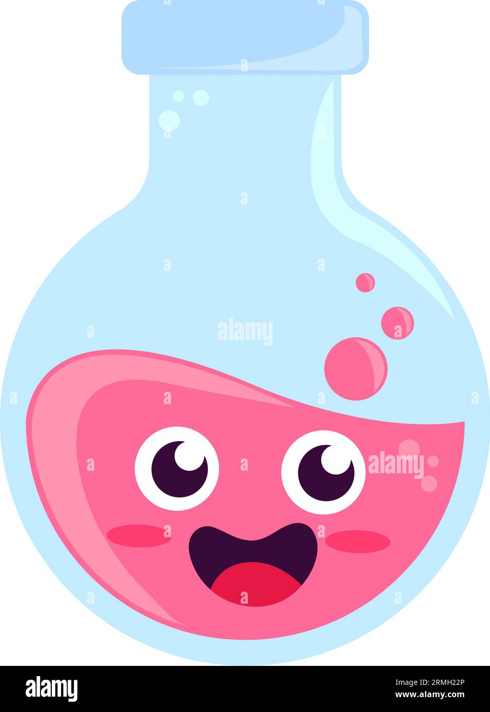 kawaii school lab flask Stock Vector Image & Art - Alamy