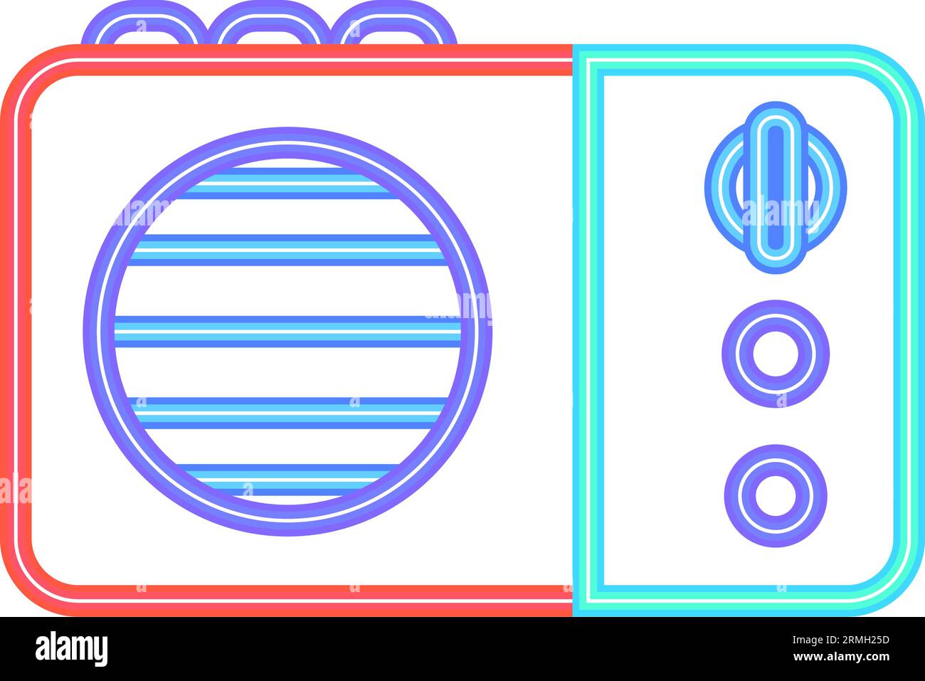 neon radio icon Stock Vector Image & Art - Alamy