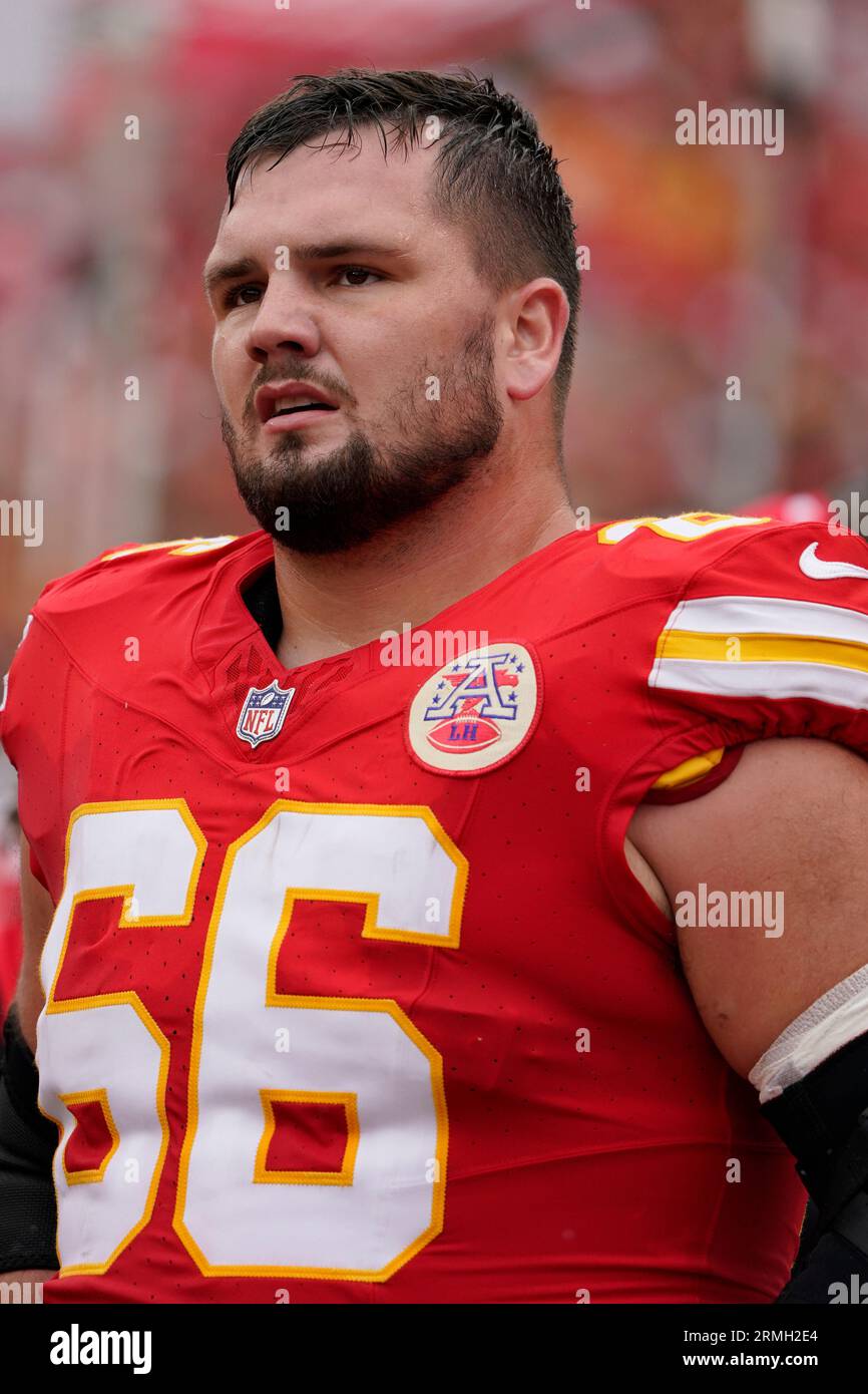 Kansas City Chiefs guard Mike Caliendo (66) during an NFL preseason ...