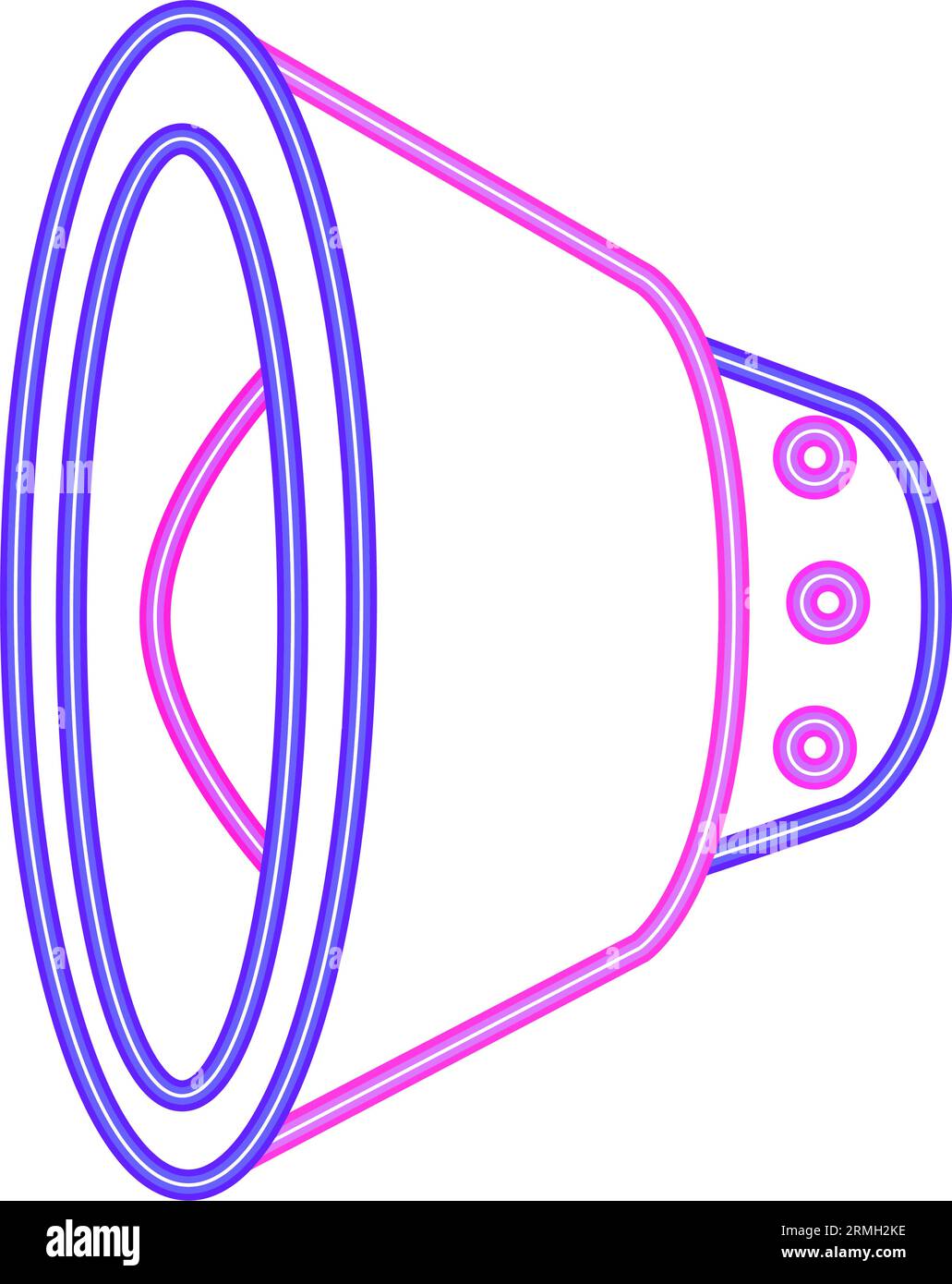 neon purple megaphone Stock Vector Image & Art - Alamy