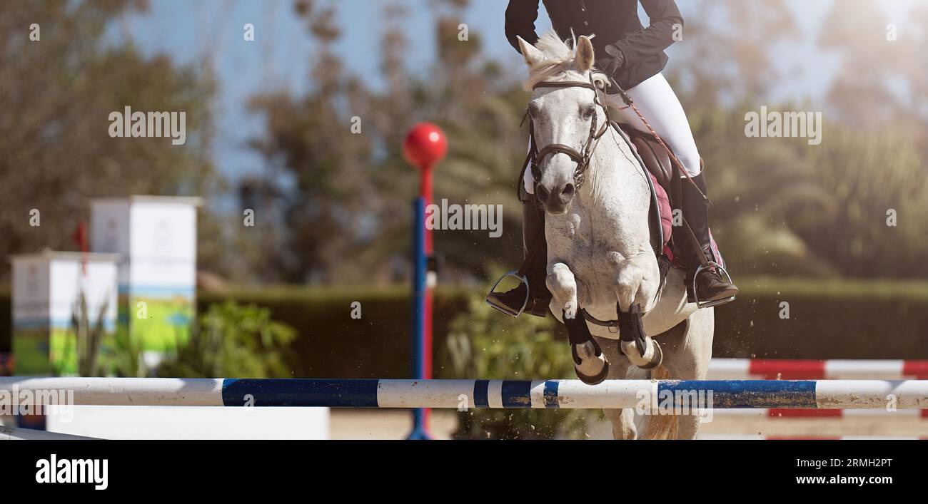 Horseman leaping hi-res stock photography and images - Alamy