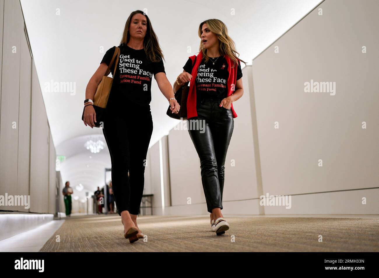 Rebecca Hansen, left, and Mary Joyce, right, of the Covenant Families ...