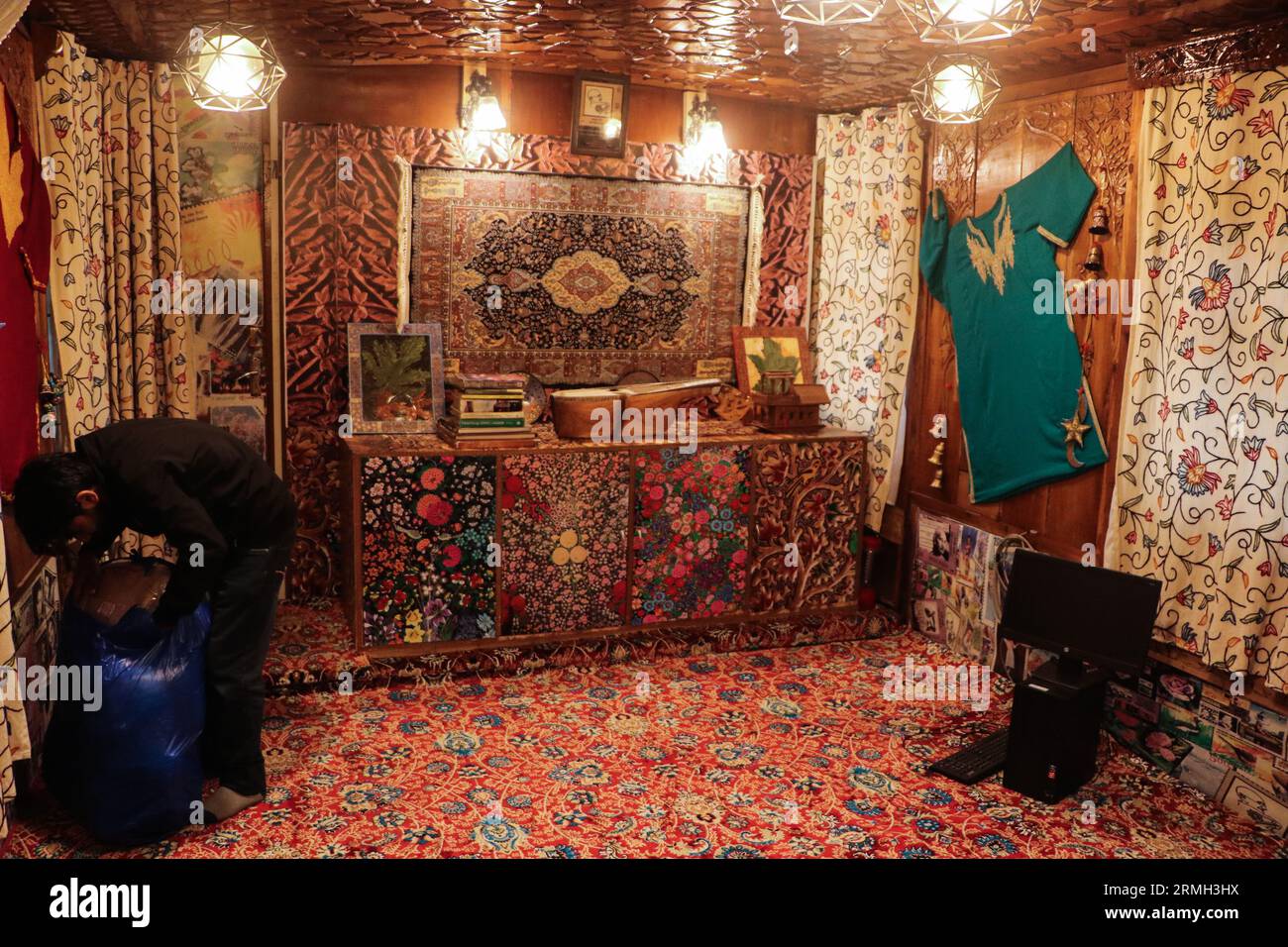 Srinagar, Kashmir, India. 29th Aug, 2023. A officials seen working ...