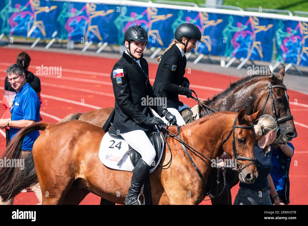 From left Marek Grycz and Lucie Hlavackova of Czech Republic during the ...