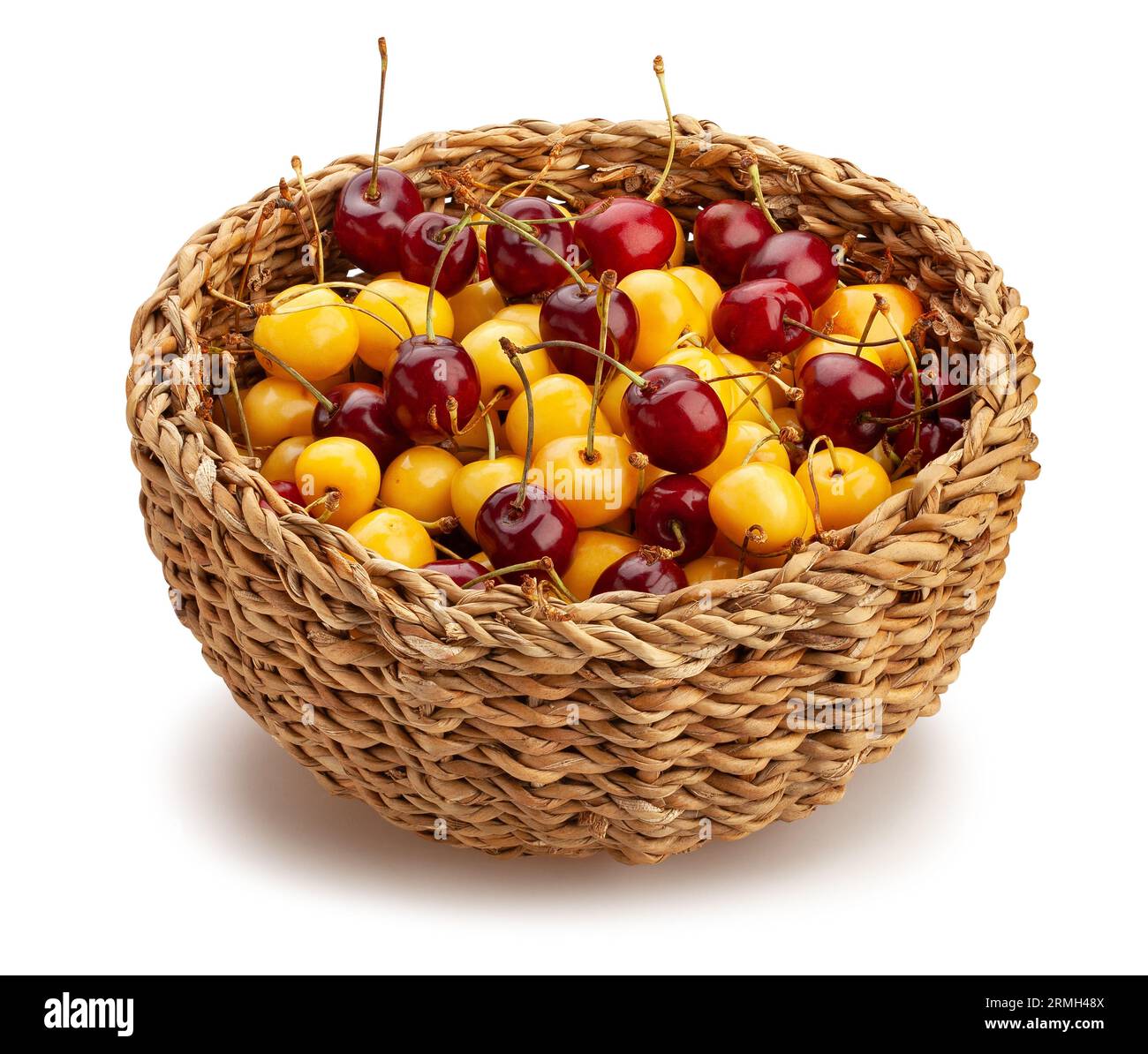 cherry mix path isolated on white Stock Photo - Alamy