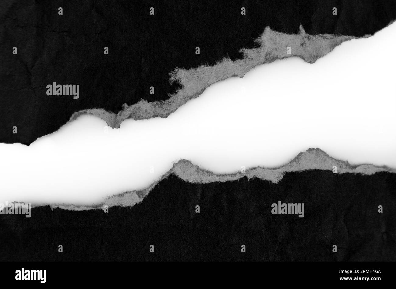 Ripped black paper, space for copy Stock Photo - Alamy