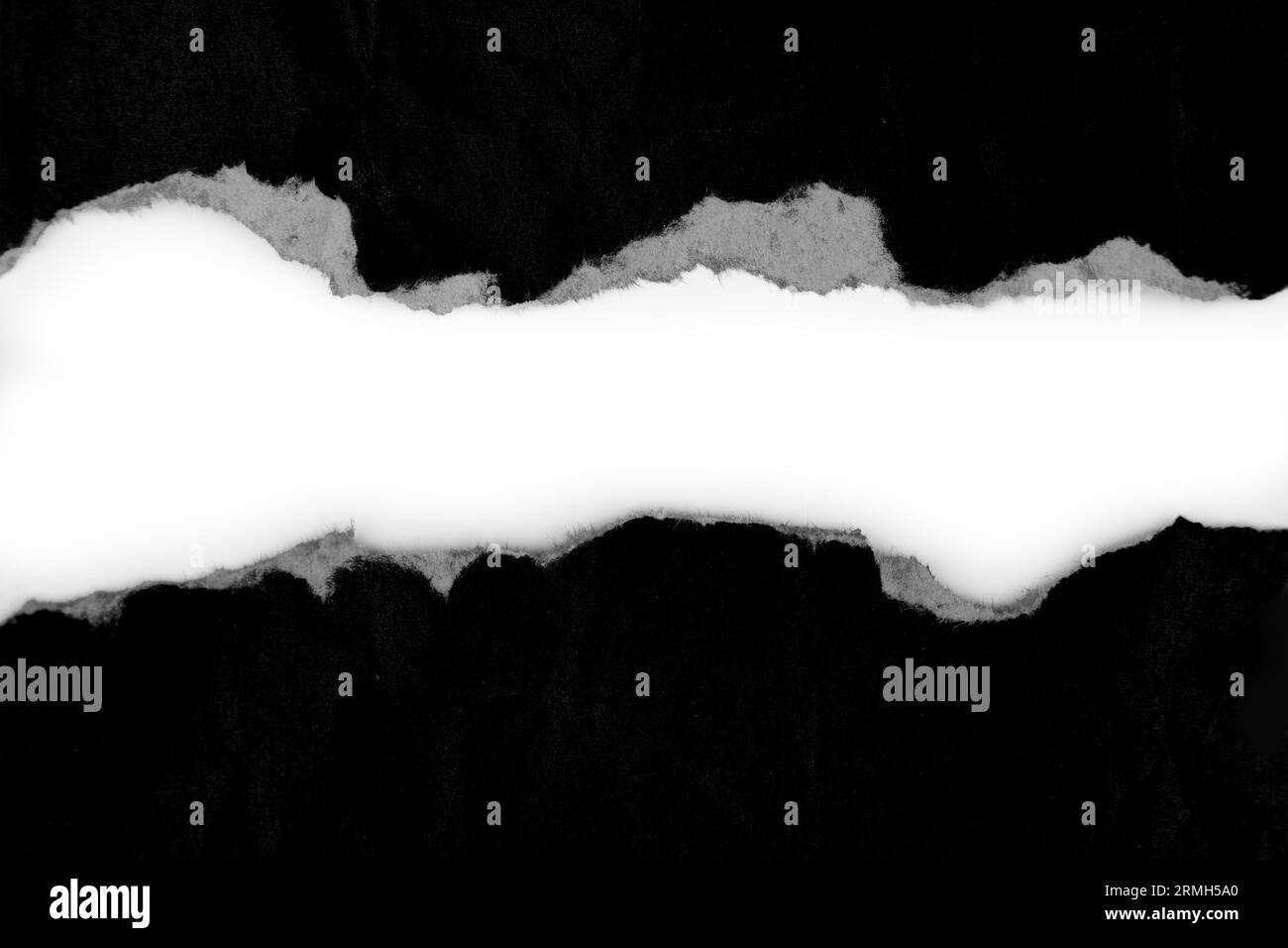 Ripped black paper, space for copy Stock Photo - Alamy