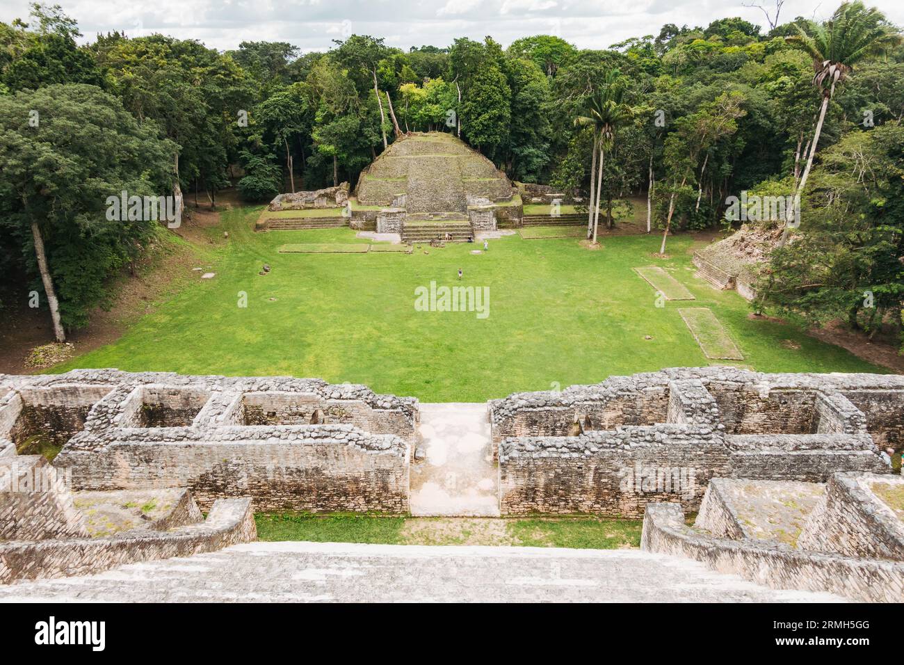 View from atop Caana ("Sky Place"), the largest temple at Caracol, a ...