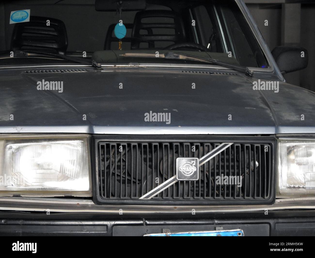 Cairo, Egypt, August 24 2023: The classic Volvo 240 series classic, old ...