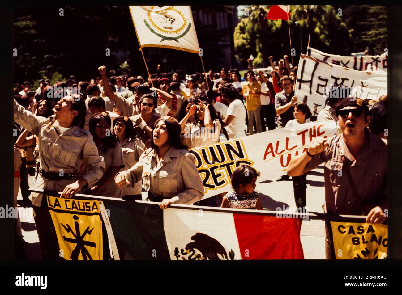 The March Through Aztlán and the Brown Berets arrived in Sacramento in ...