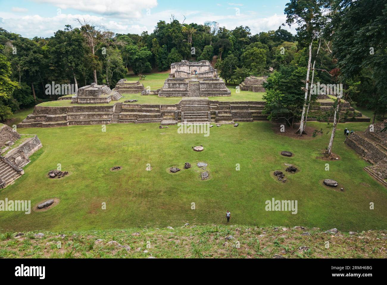 a temple at Caracol Natural Monument Reservation, Belize, a Mayan city ...