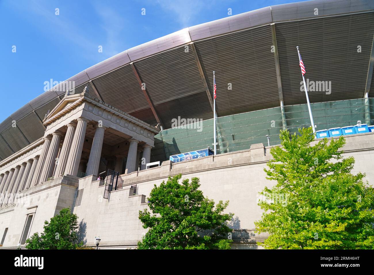 CHICAGO, IL -2 JUNE 2023- View of Soldier Field in Chicago, Illinois, a ...