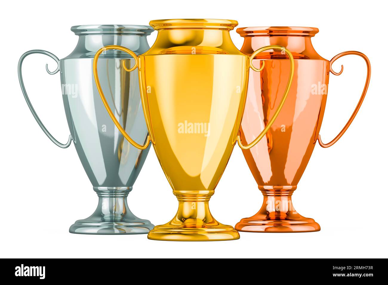 Gold Silver Bronze Trophy Png Trophy On Podium. Golden, Silver And