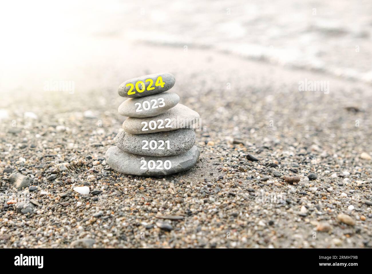 Happy new year, 2024 replace old 2023. New Year 2024 is coming concept ...