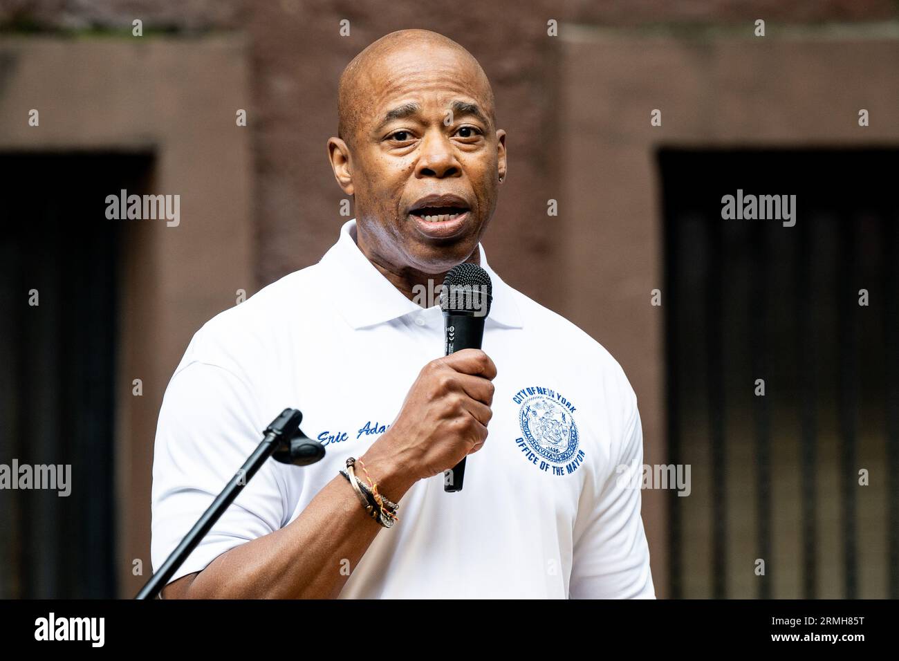 New York, United States. 28th Aug, 2023. New York City Mayor Eric Adams ...