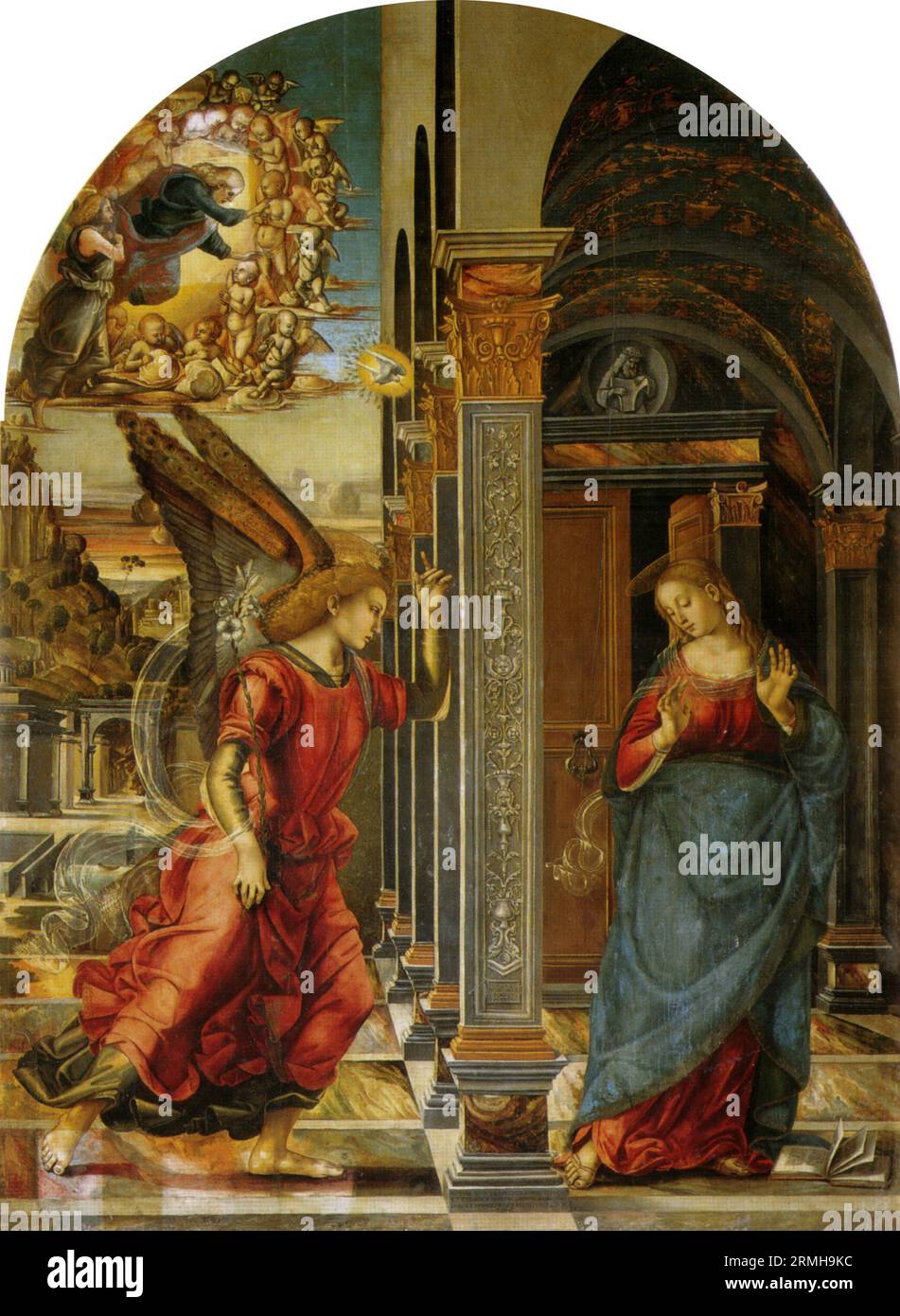 Annunciation, Painting by Luca Signorelli Stock Photo - Alamy