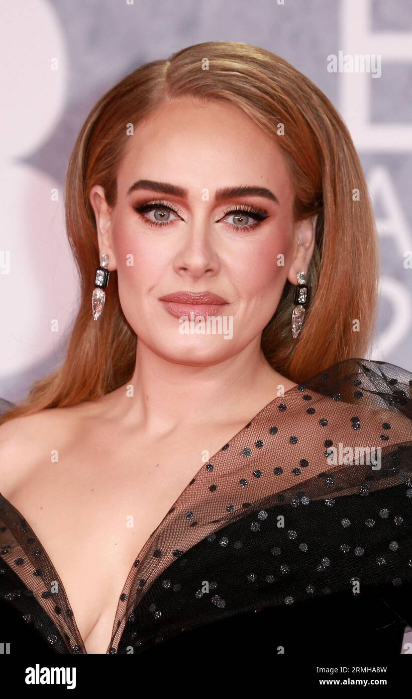 London, UK. 8th Feb, 2022. Adele attends the BRIT Awards at the O2 Arena in London. (Credit ...