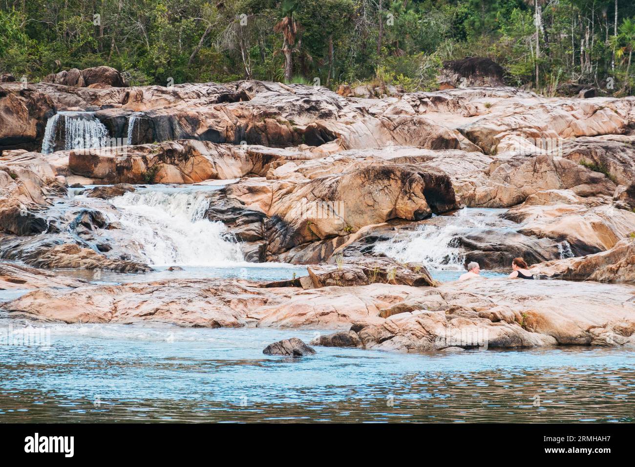 Rio On Pools, a naturally occuring freshwater cascade with swimmable ...
