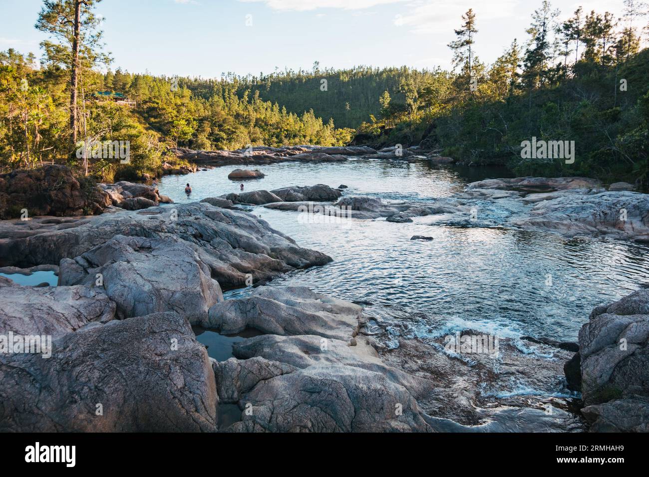 Rio On Pools, a naturally occuring freshwater cascade with swimmable ...