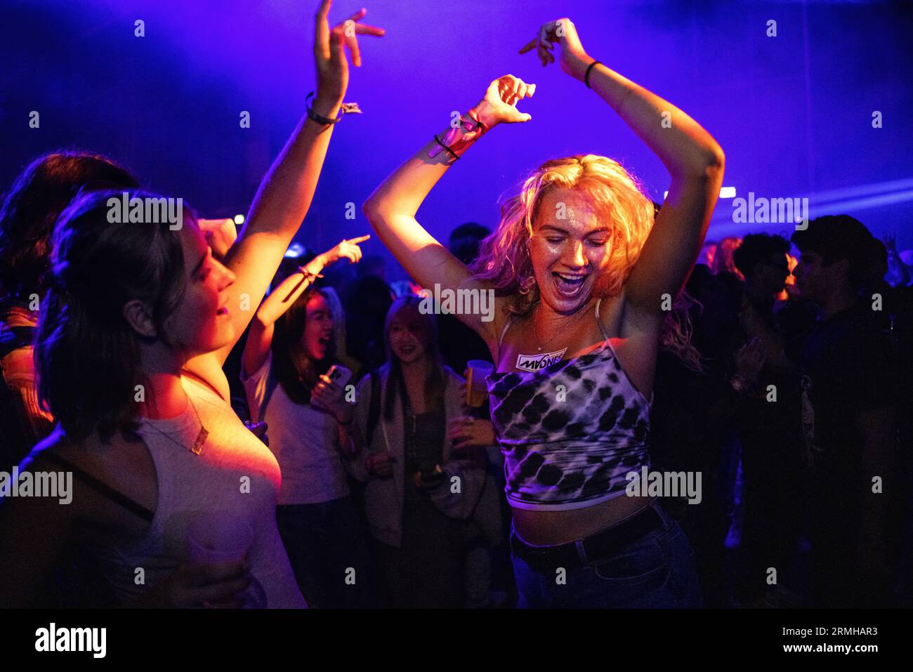 AMSTERDAM - First-year students are having a party in the NDSM Loods ...